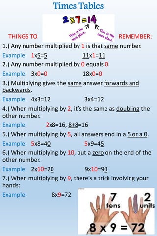 Times tables ci 350 revised | PPTX