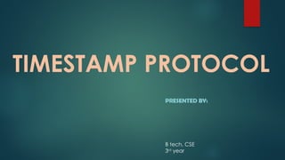 timestamp ppt for beginners you can copy it he he | PPT