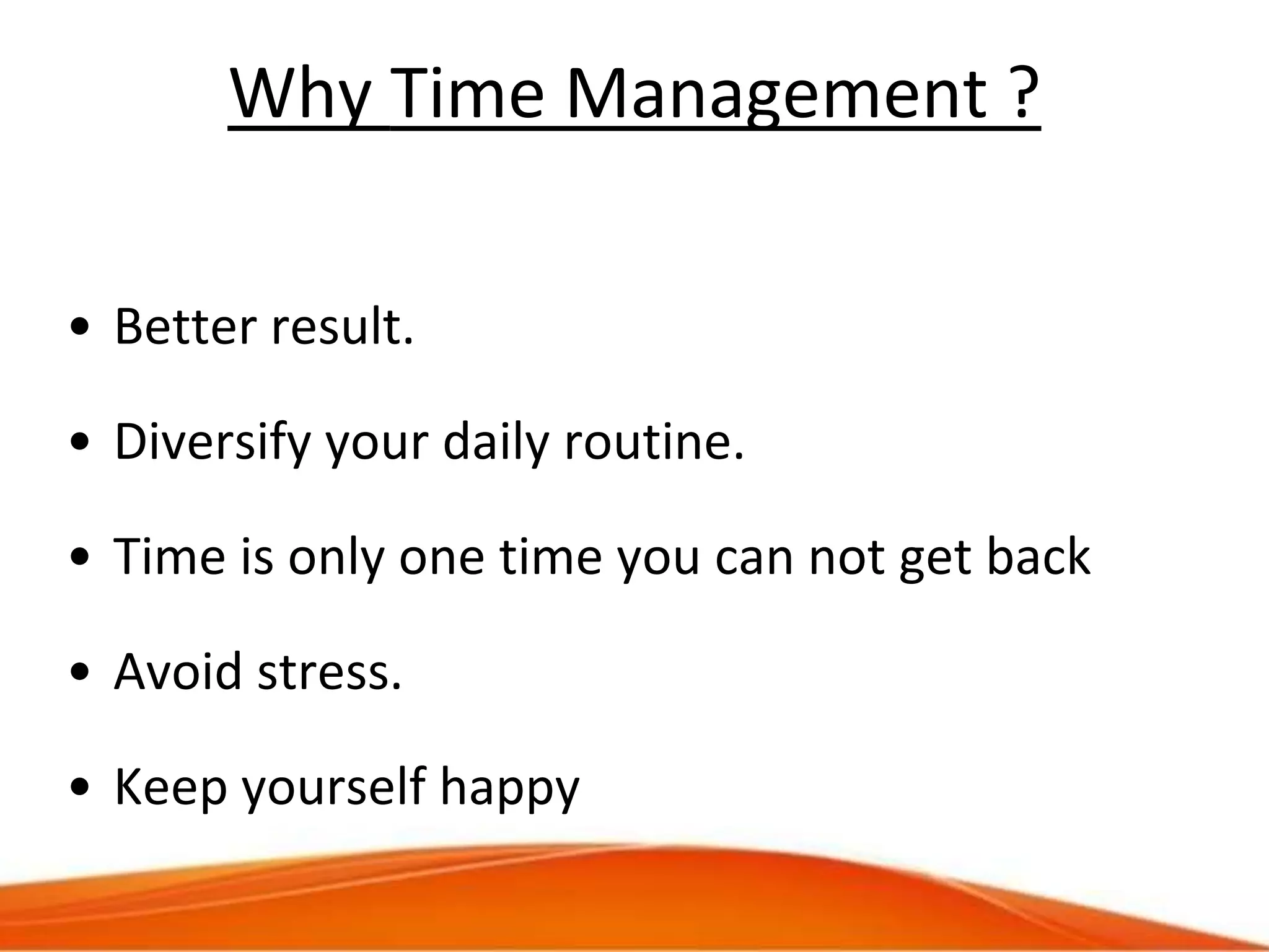 Time & Stress Management Presentation | PPTX