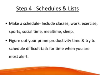 Time & Stress Management Presentation | PPTX