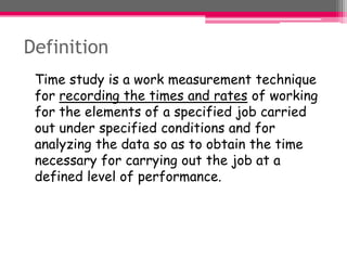 Time study | PPTX