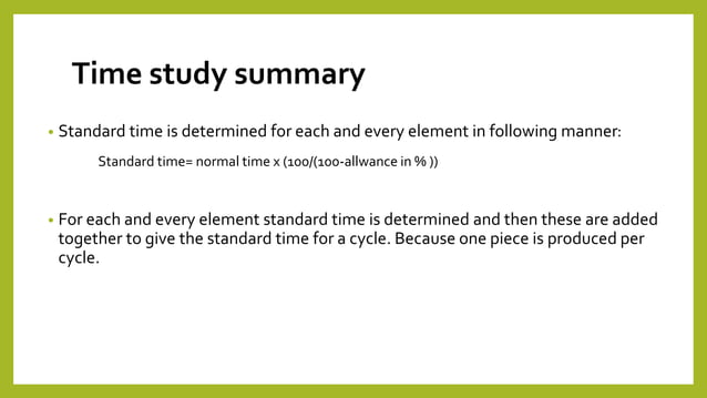 Time study | PPT