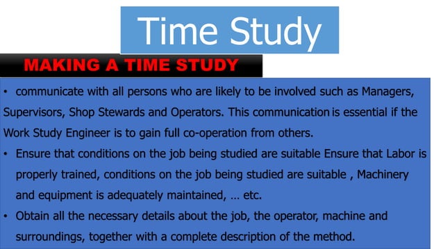 Time study | PPTX