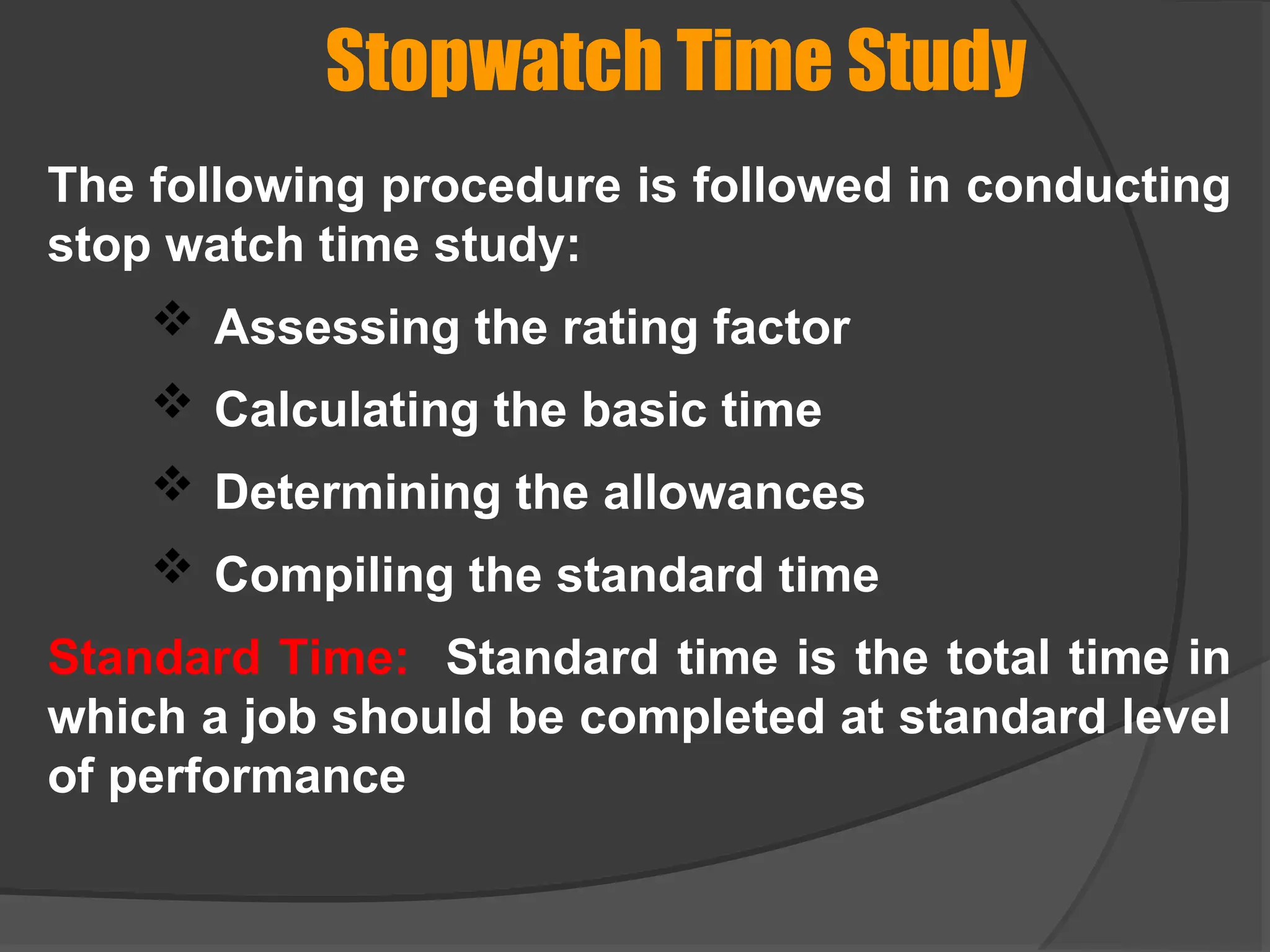 Time study.ppt automated production line | PPT