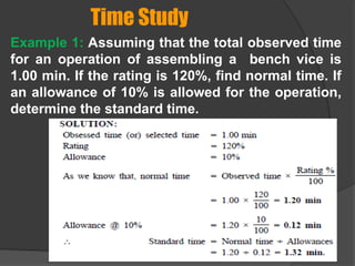 Time study.ppt automated production line | PPT