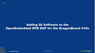Developing for Industrial IoT with Linux OS on DragonBoard™ 410c ...