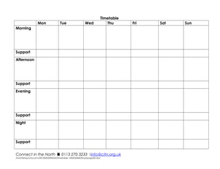 Timetable | DOC