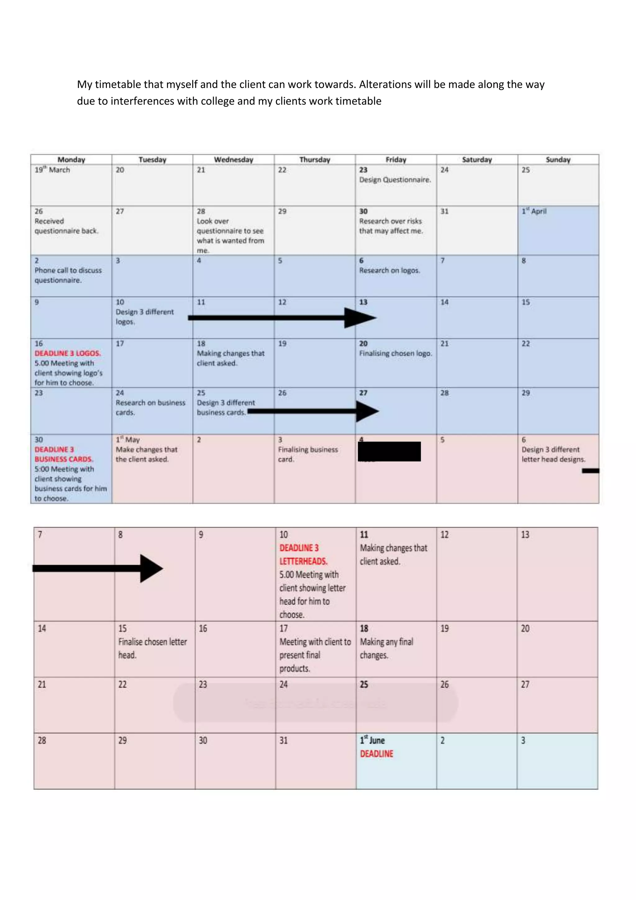 Timetable | PDF