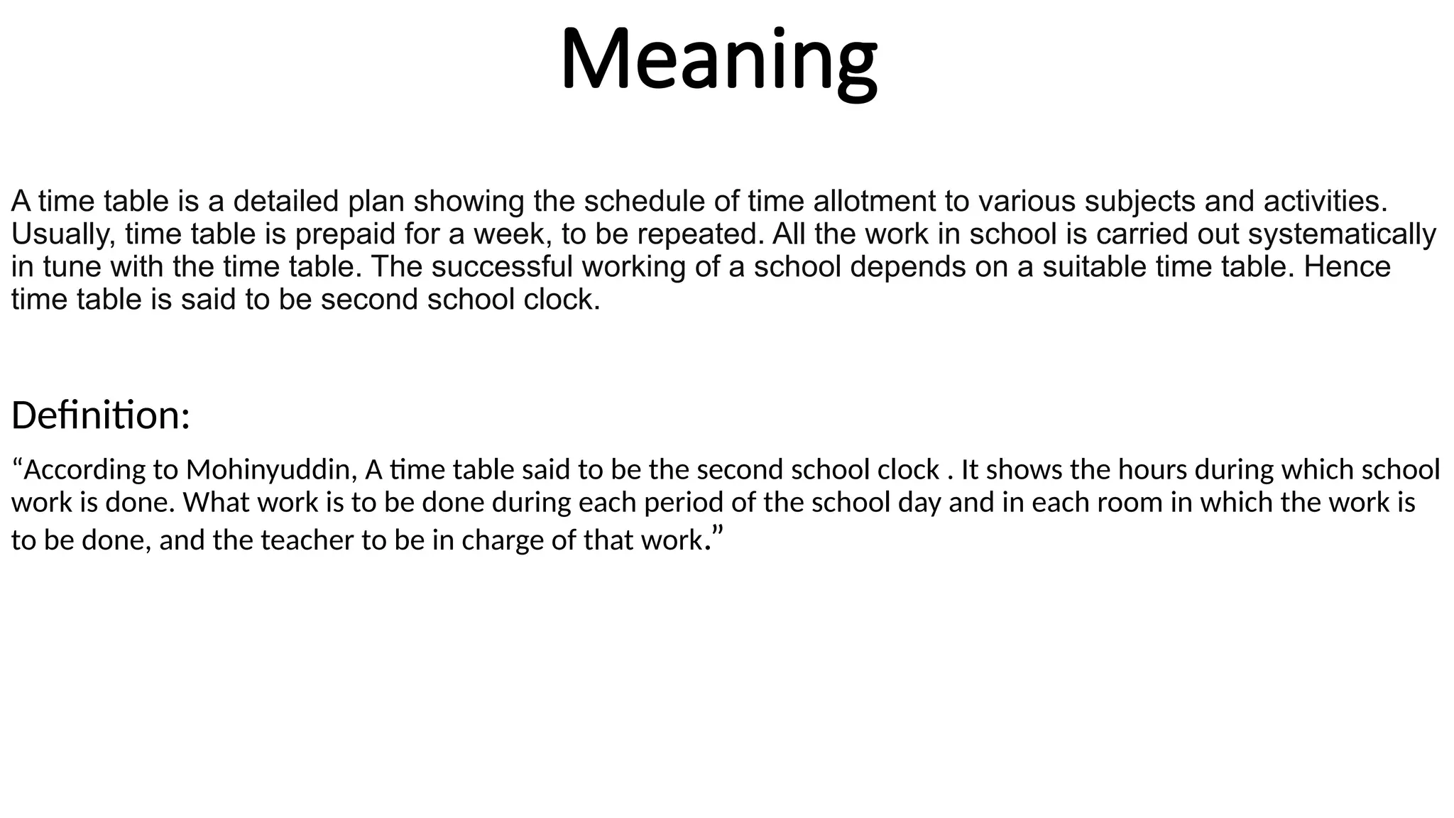 TIME TABLE- MEANING , TYPES, PRICIPLES,.pptx