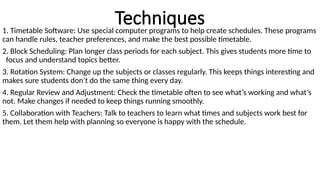 TIME TABLE- MEANING , TYPES, PRICIPLES,.pptx