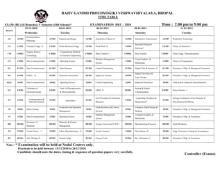 Time table dec 2010 be171110034427 | PDF