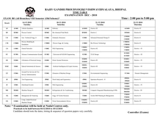 Time table dec 2010 be171110034427 | PDF