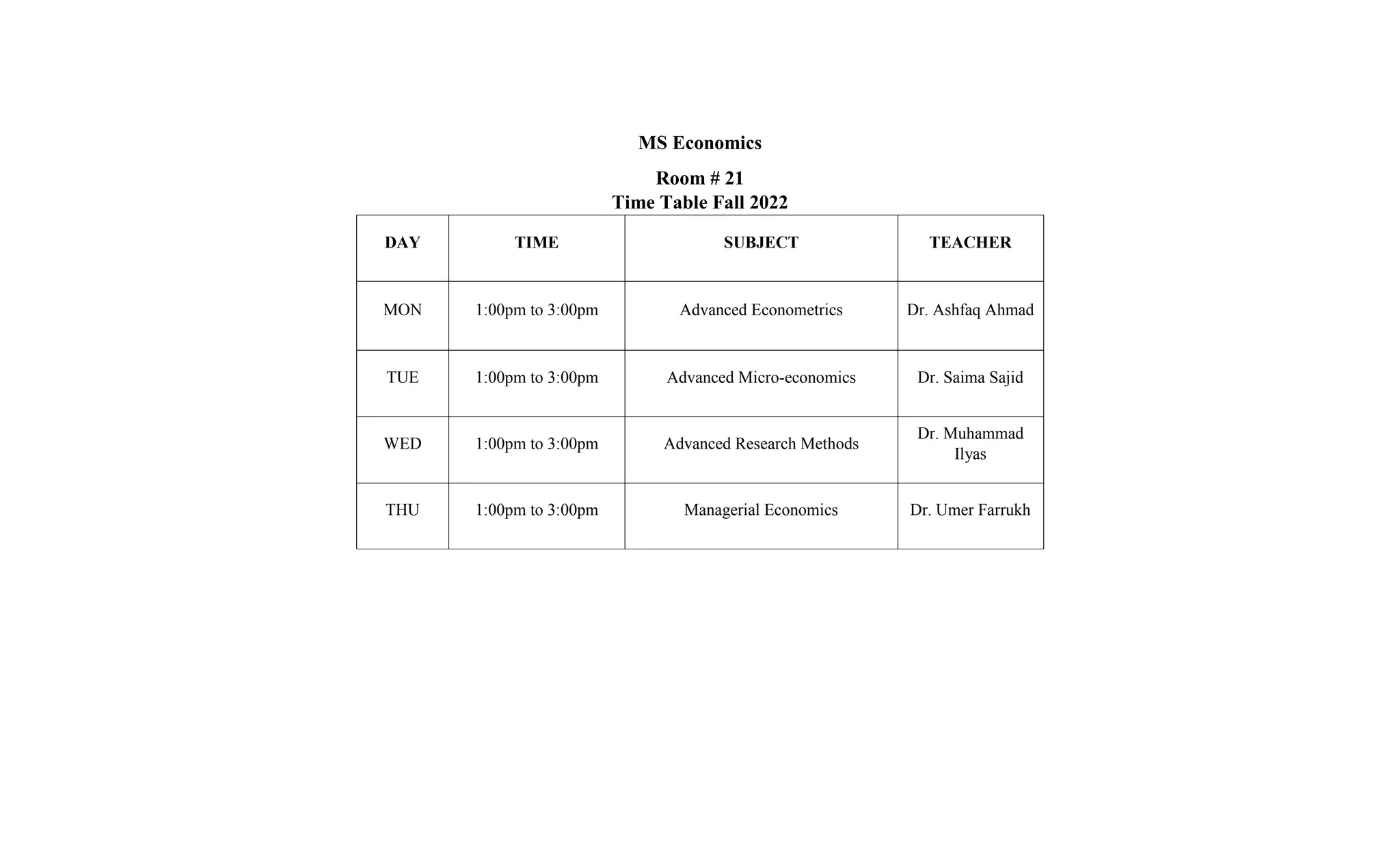 Timetable Fall-2022 MS Economics.docx