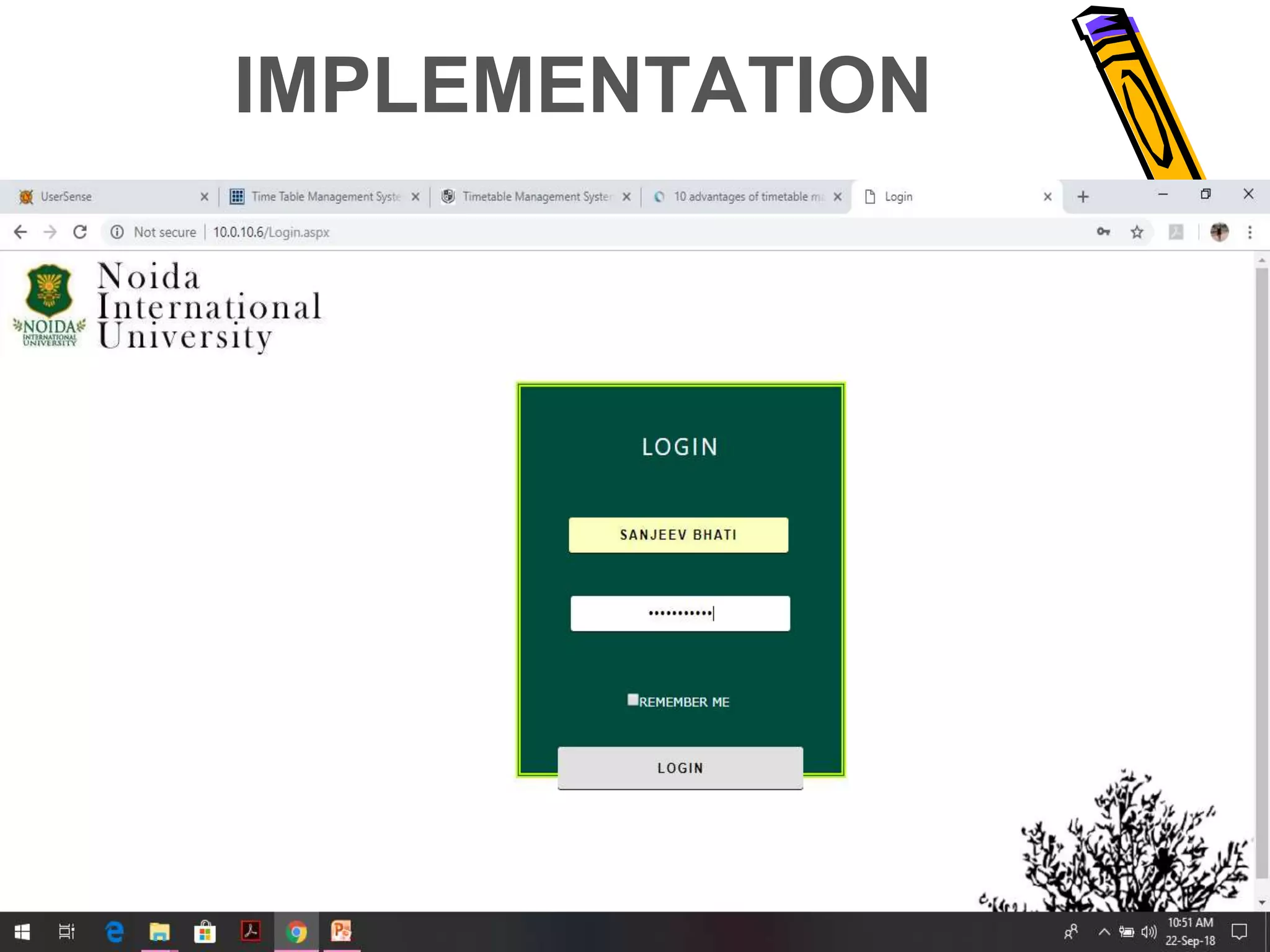 Time table management system | PPTX
