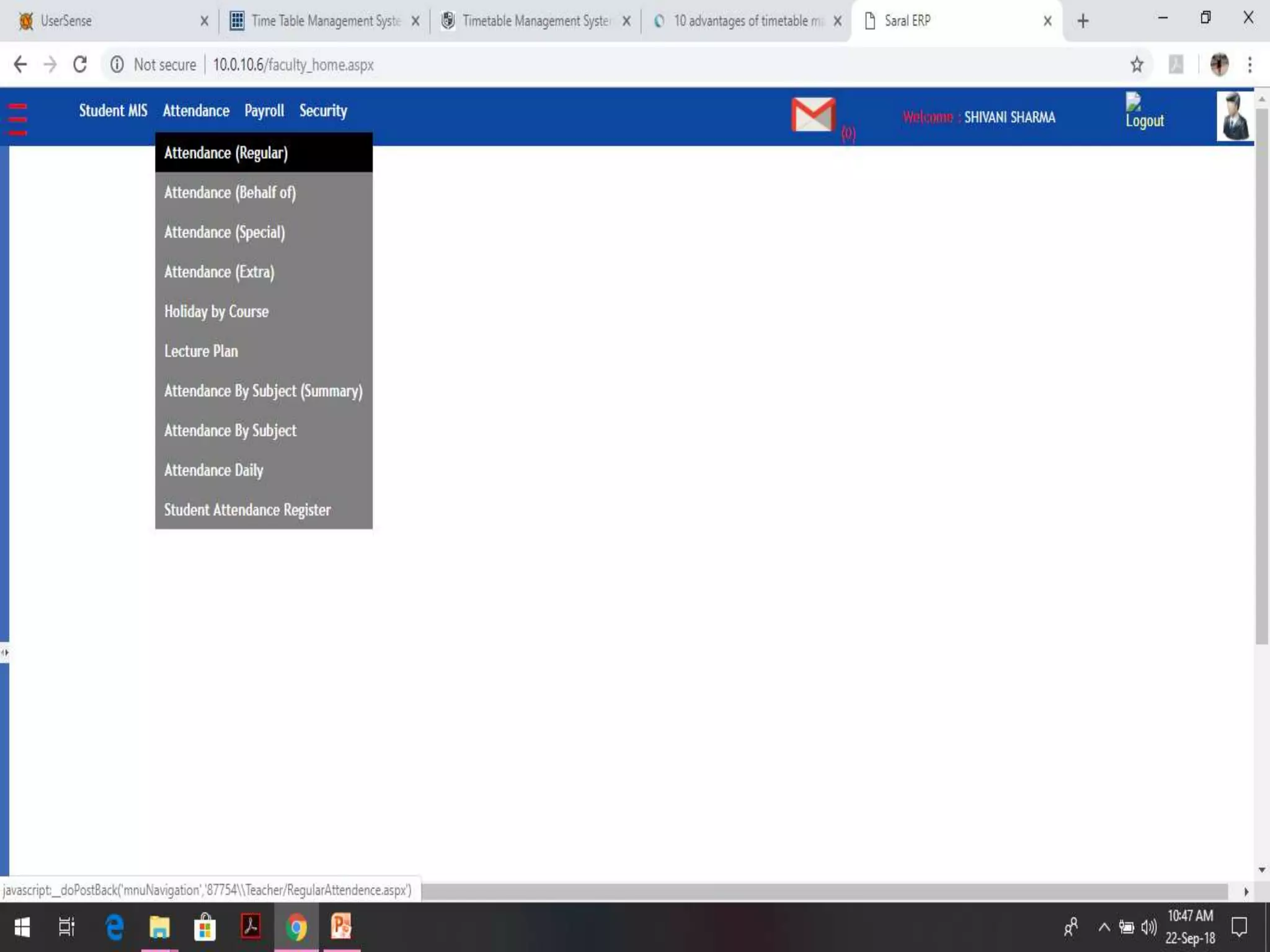 Time table management system | PPTX