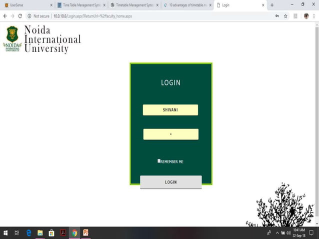 Time Table Management System Pptx Computing Technology And Computing 4151