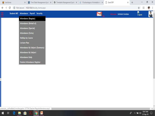 Time table management system | PPTX | Computing | Technology & Computing