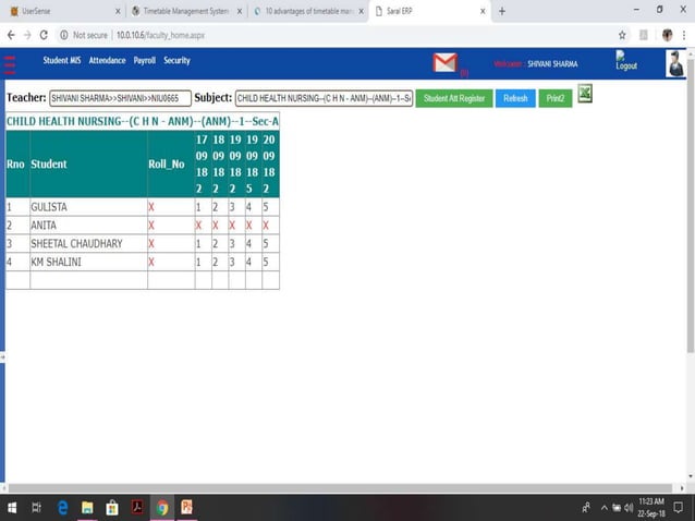 Time table management system | PPTX | Computing | Technology & Computing