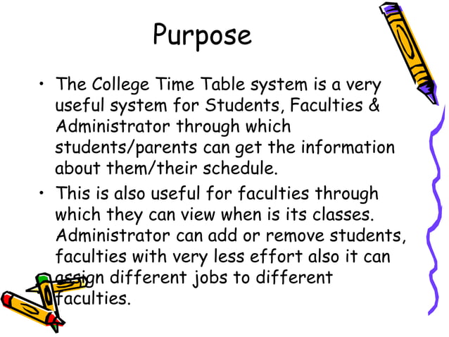 Time Table Management System Pptx Computing Technology And Computing
