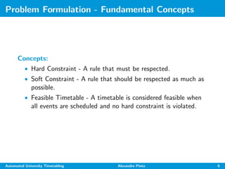 Automated University Timetabling | PPT