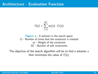 Automated University Timetabling | PPT