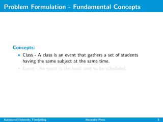Automated University Timetabling | PPT