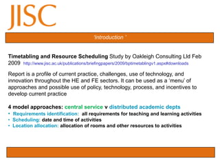 Timetabling ruthdrysdale | PPT