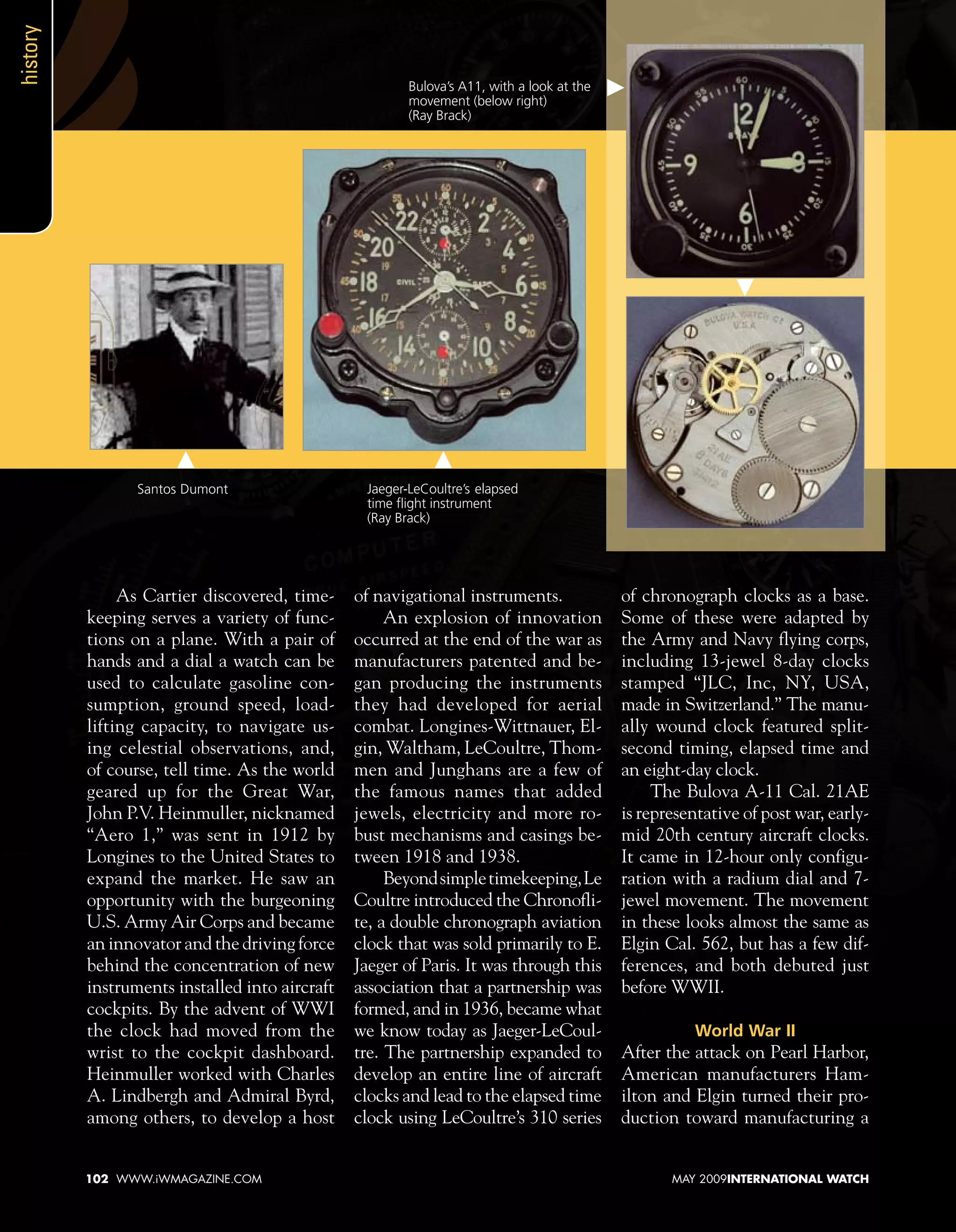 Time Takes Wing: A history of aviation watches | PDF