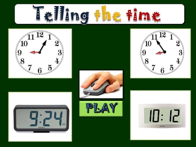 Asking and Telling the time: PowerPoint Presentation | PPTX