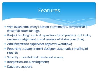 TimeTiger software tool | PPT