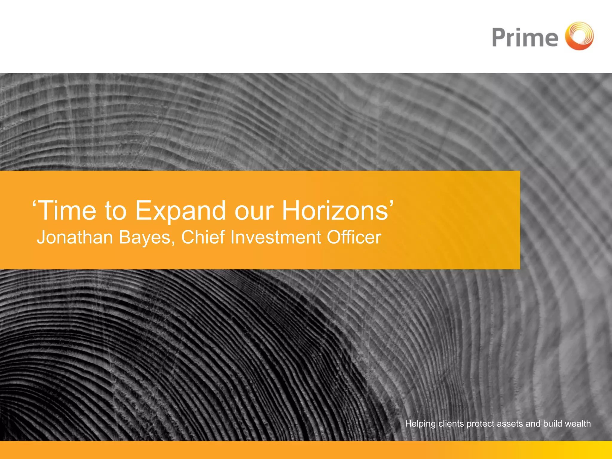 Time to Expand our Horizons by Jonathan Bayes | PDF