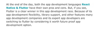 Time to learn flutter or stick to native development | PPT