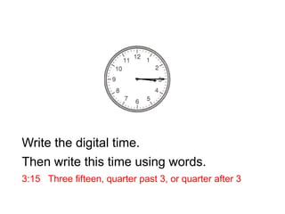 Time to quarter hour | PPT