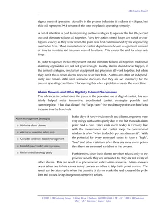 Time to re think alarm management strategies | PDF