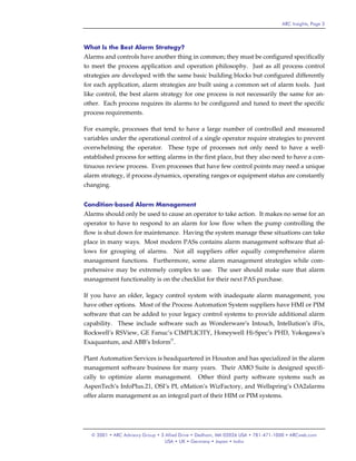 Time to re think alarm management strategies | PDF