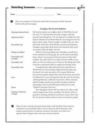 Timeto charactersketch | PDF