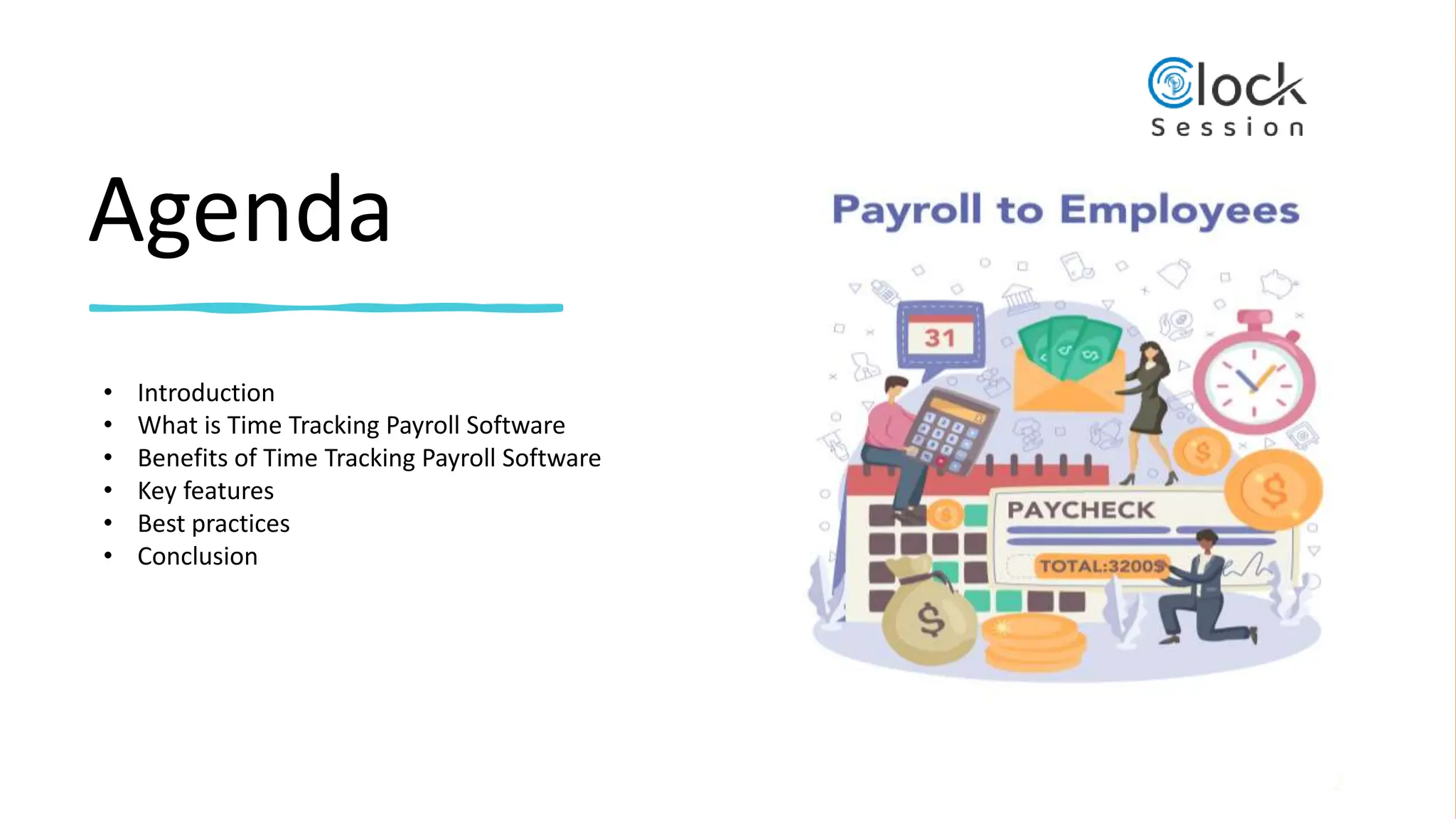 Time Tracking Payroll Software - ClockSession.pptx