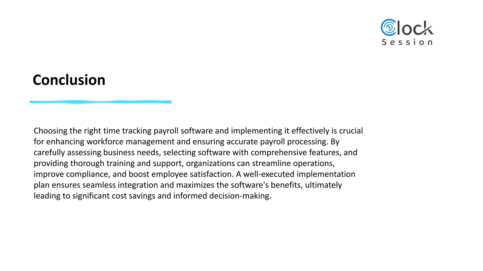 Time Tracking Payroll Software - ClockSession.pptx