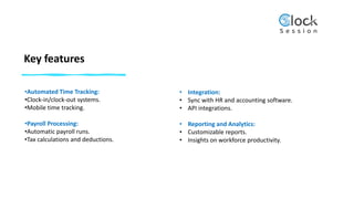 Time Tracking Payroll Software - ClockSession.pptx