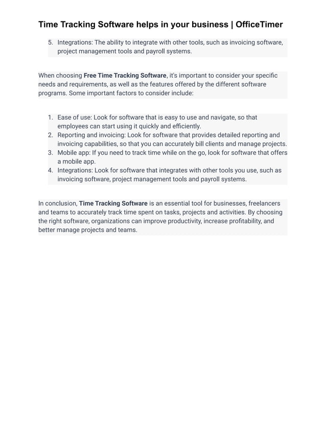 Time Tracking Software helps in your business OfficeTimer.pdf