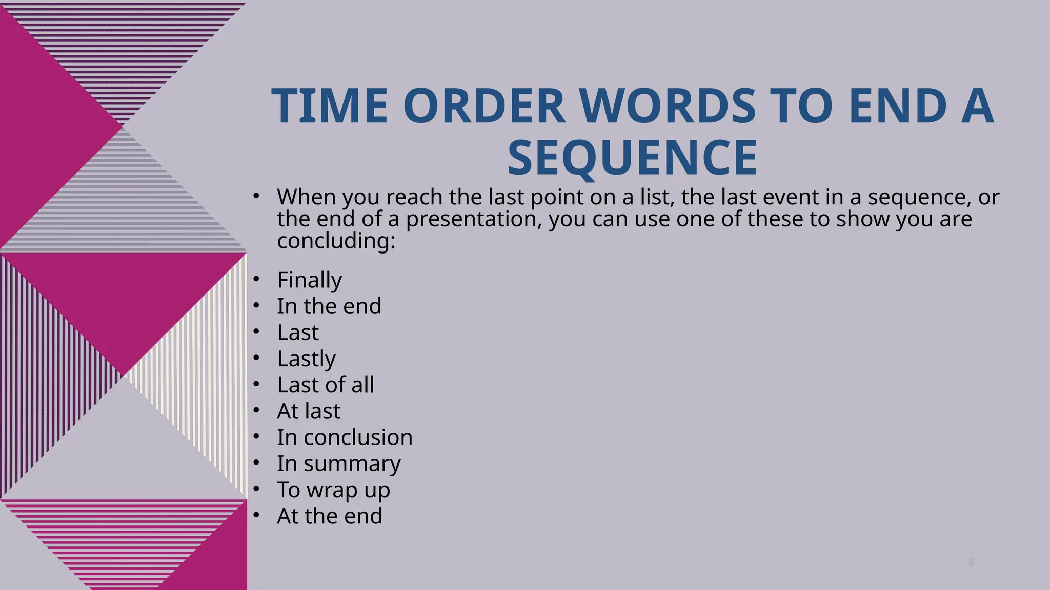 Time transition words to give sequential information.pptx