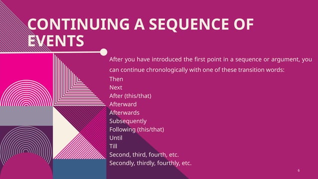 Time transition words to give sequential information.pptx