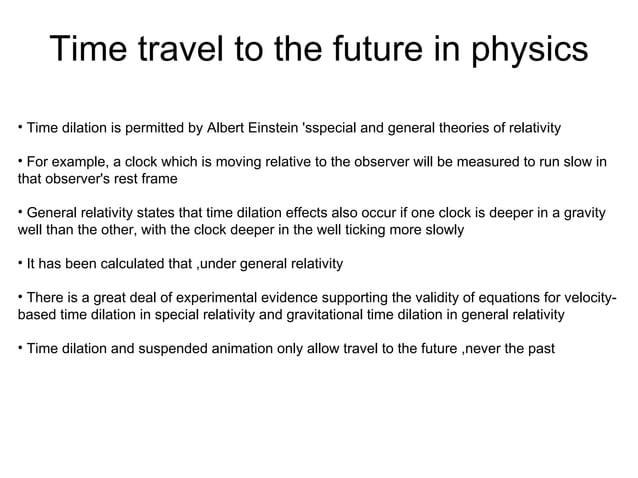 Time travel | PPT