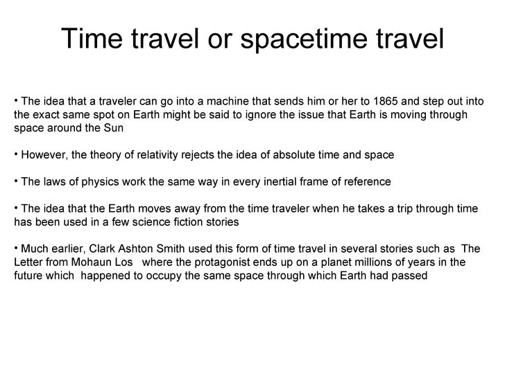 Time travel