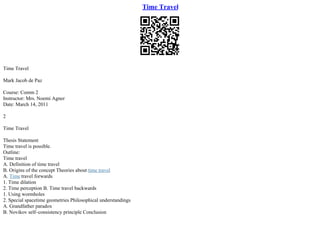 Time Travel | PDF