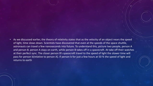 exploring possibility of time travel and has it been done in past? | PPT
