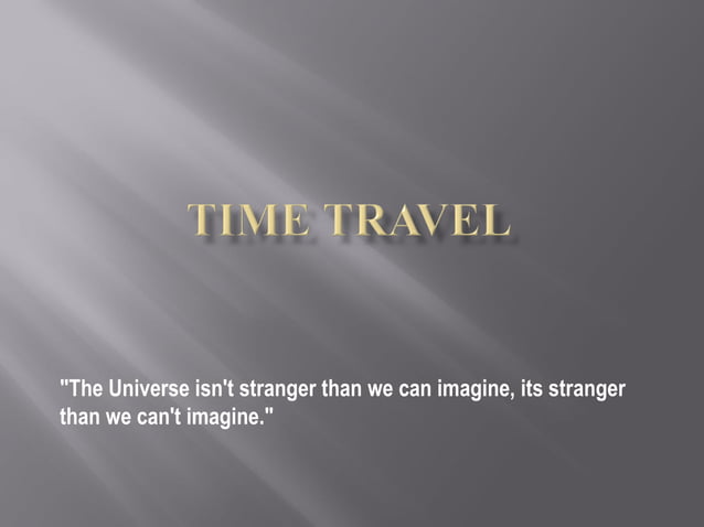 Time travel | PPT