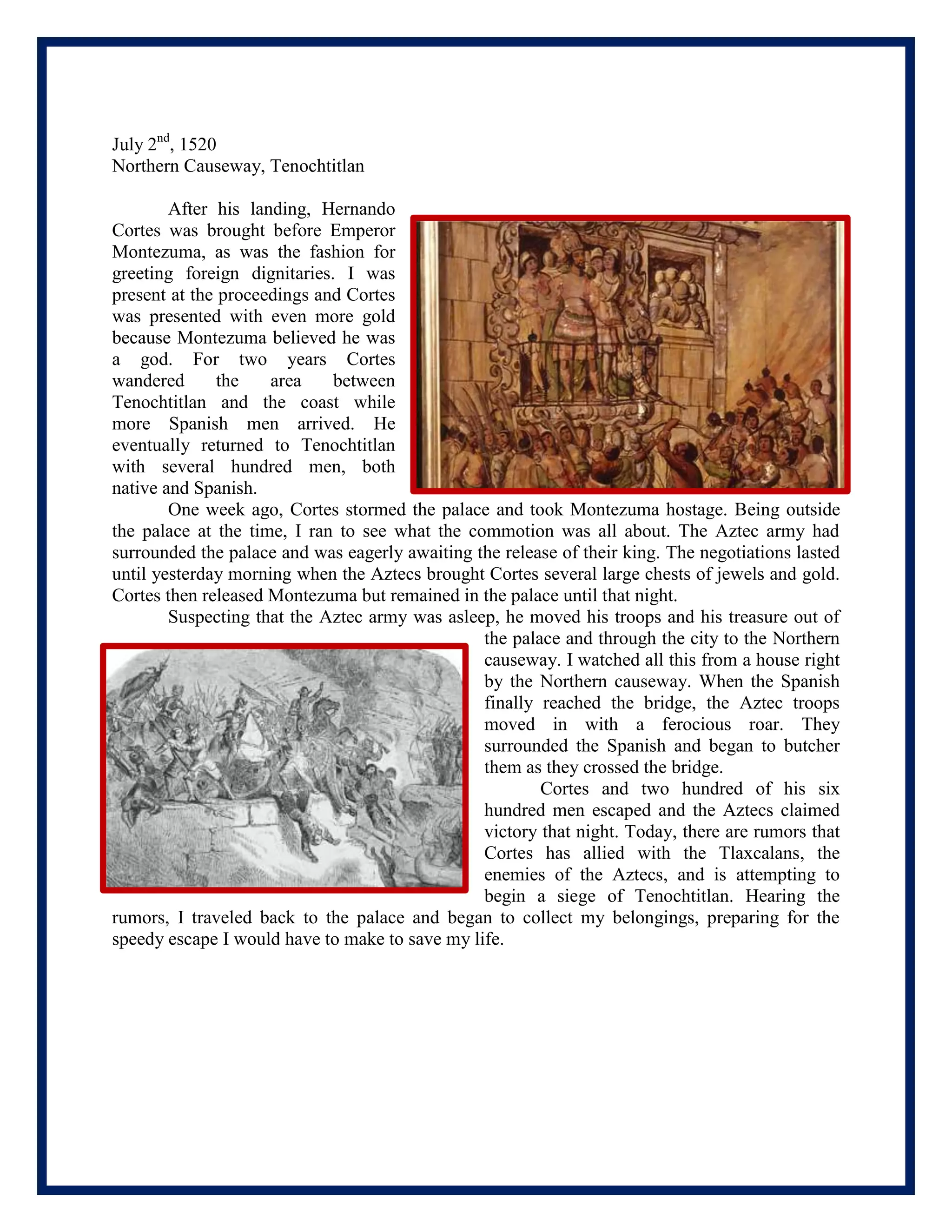 Journal: The Aztec Empire | DOCX