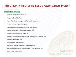TimeTrax: Biometric Based Attendance System | PPS