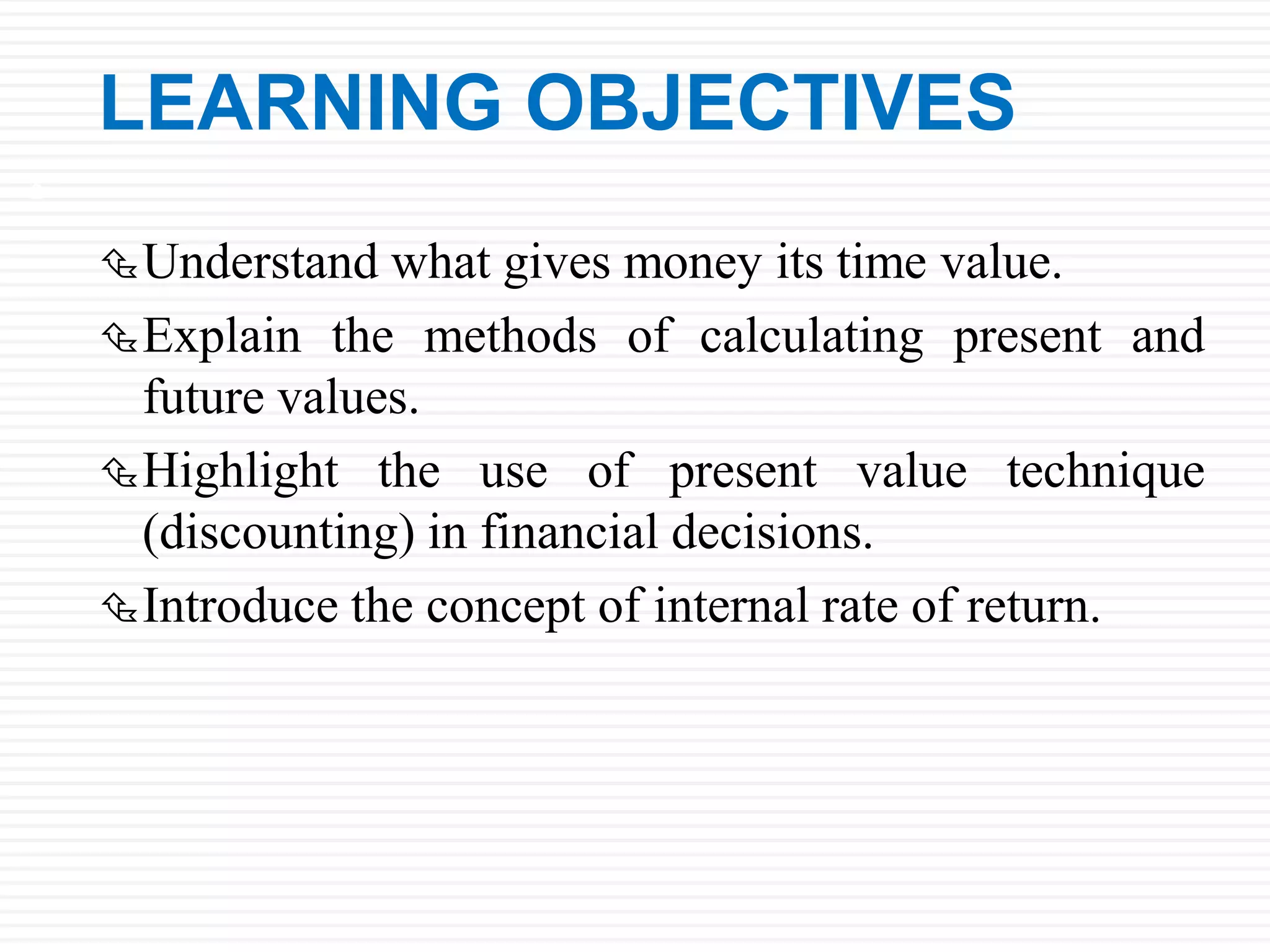 Time value concepts | PPTX